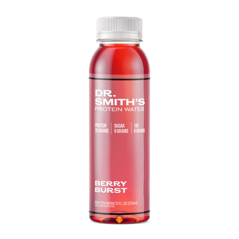DR. SMITH'S PROTEIN WATER 4 OR 12 PACK BERRY BURST – Bari Balance